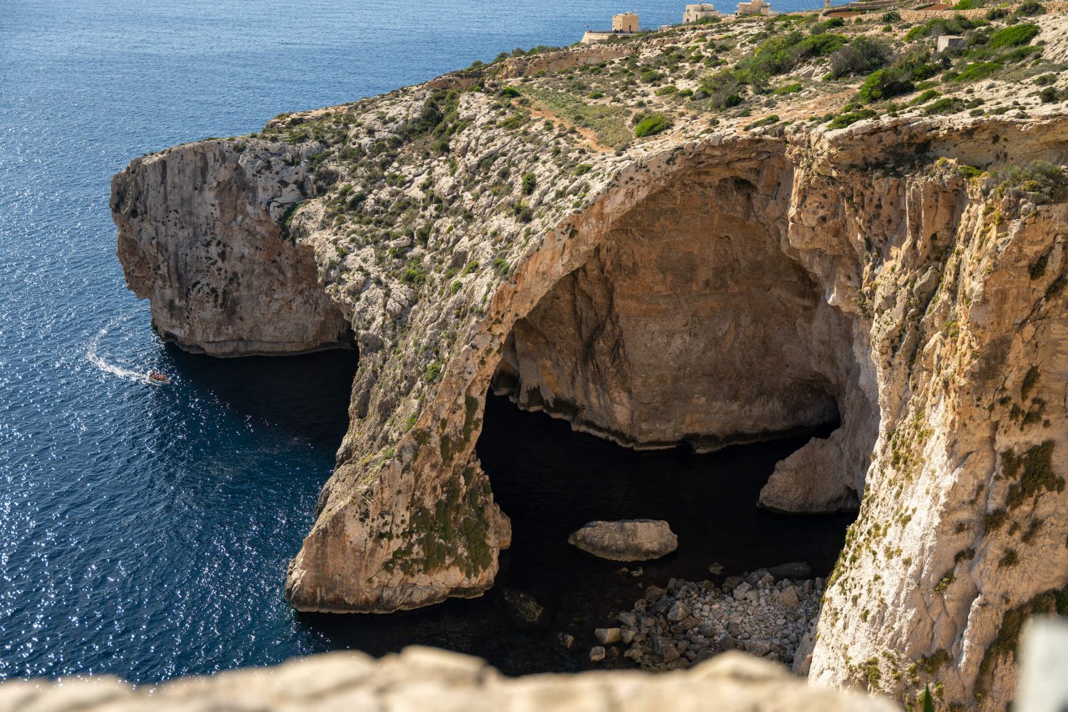 Modrá jeskyně Blue Grotto Malta | Krauzovi na cestách